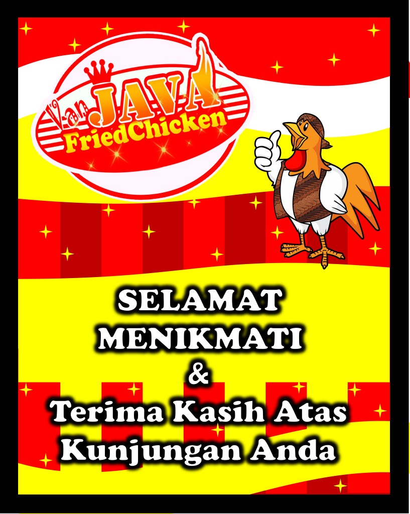 gambar ke-1 ukuran 1,25m x 1m – Van Java Fried Chicken